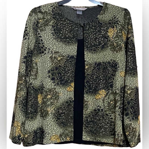 TanJay | Tops | Tanjay Open Front Cardigan With Attached Tank Sz Xl ...